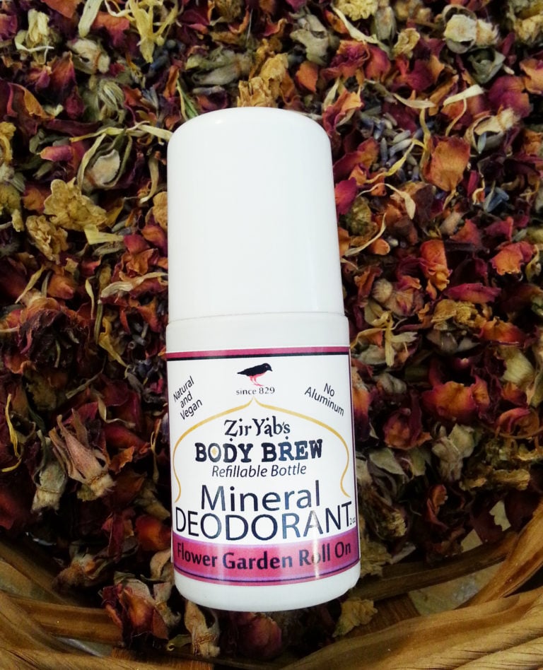 Mineral Deodorant ROLL-ON with Magnesium Oil - FLOWER GARDEN - Ziryabs ...