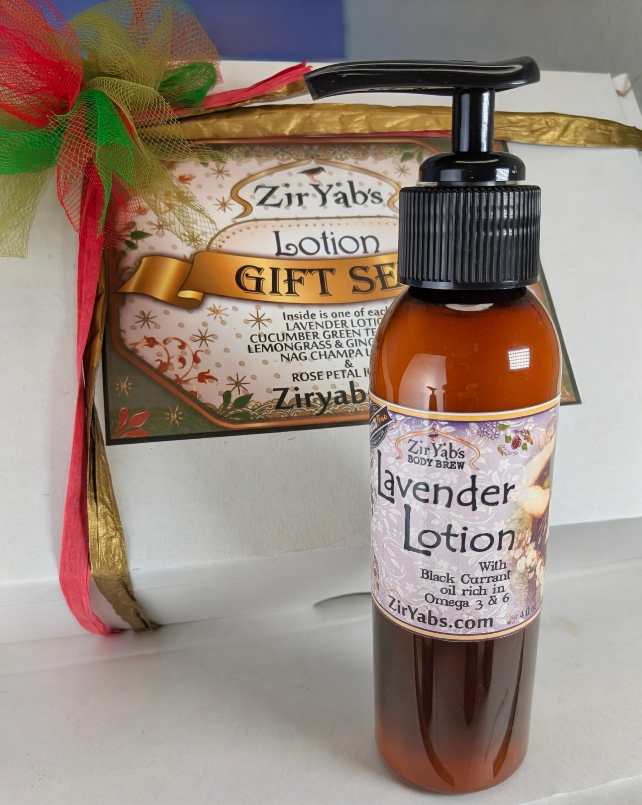 Lotion Gift Box Set of 5 – Natural Handmade 4 oz Lotions - Ziryabs Body ...