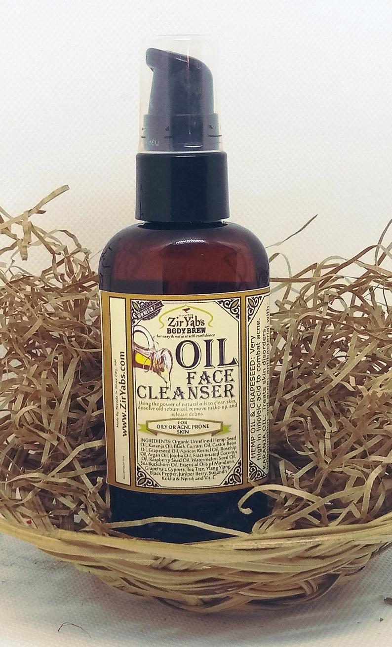 Natural Oil Cleanser for Oily Acne-Prone Skin – Gentle & Clarifying ...