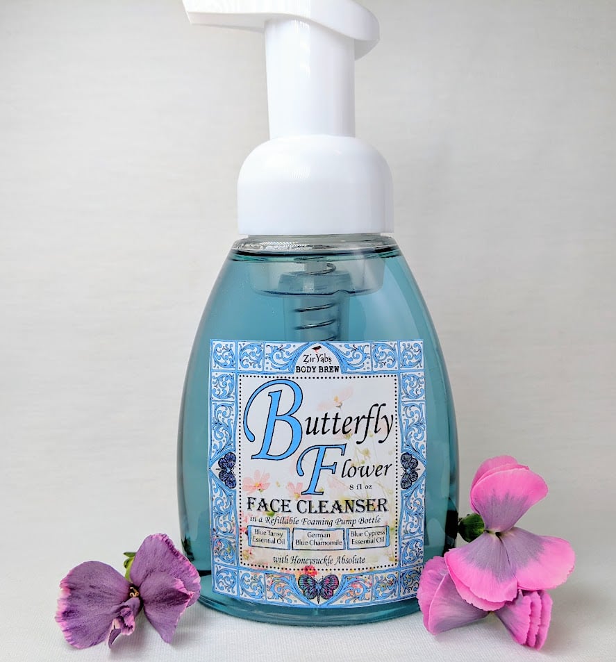 Blue Butterfly Pea Flower FACE CLEANSER with Honeysuckle Absolute ...