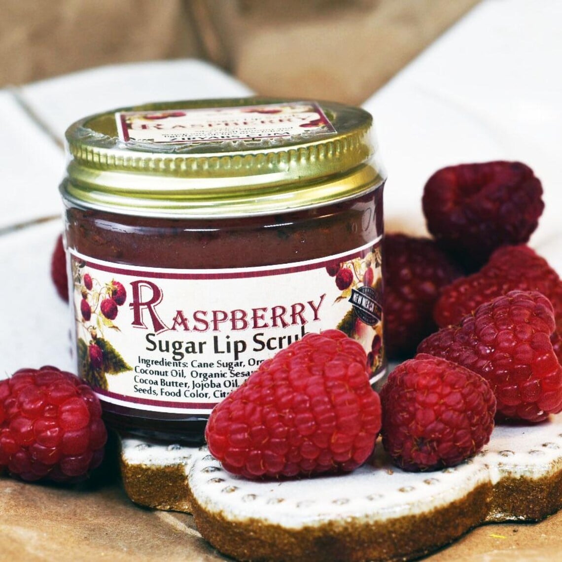 SUGAR LIP SCRUB - Raspberry - Ziryabs Body Brew